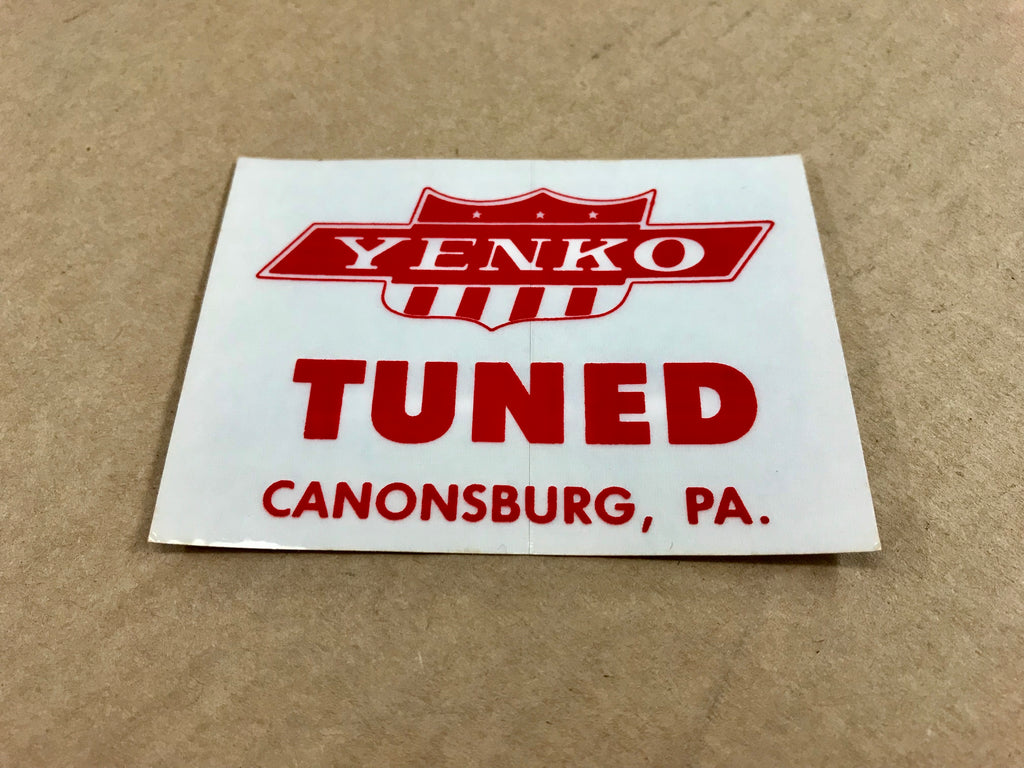 Original Yenko Tuned decal NOS – Steve's Clutch Pedals and Parts